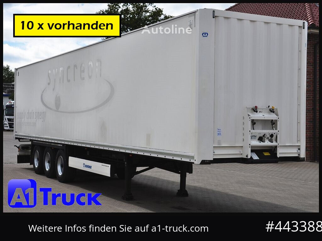 Krone SDK 27, Koffer, 1 Vorbesitzer, Plywood, 10 x vorhanden furgon poluprikolica