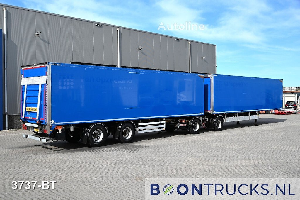 HEIWO LZV COMBI | 52 PALLETS * HARDWOOD FLOOR * 2x TAIL LIFT * furgon poluprikolica