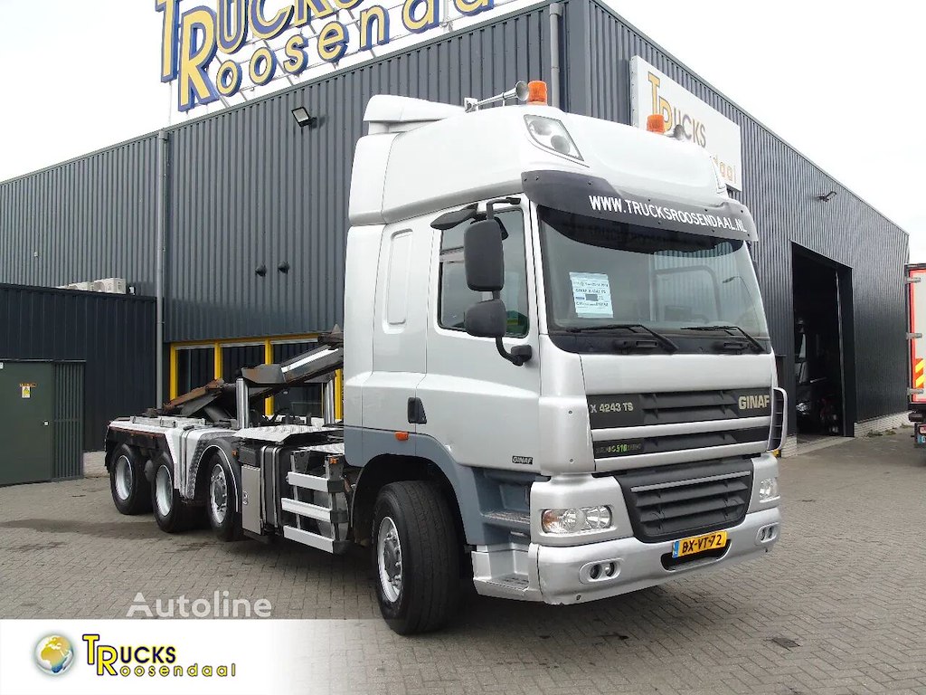GINAF X 4243 TS + EURO 5 + 8X4 + MANUAL kamion sa kukom za podizanje tereta
