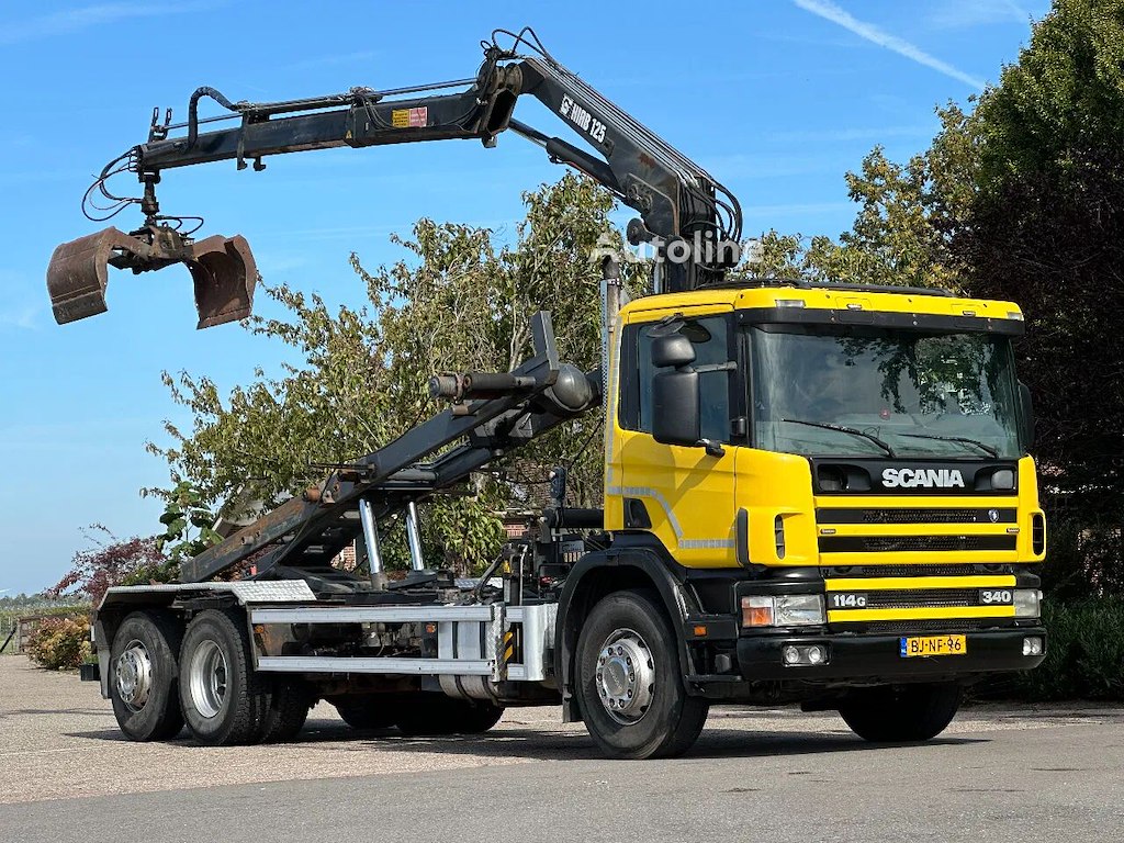 Scania R114-340 6x2 !!KRAAN/CONTAINER/KABEL!!MANUELL!! kamion sa kukom za podizanje tereta