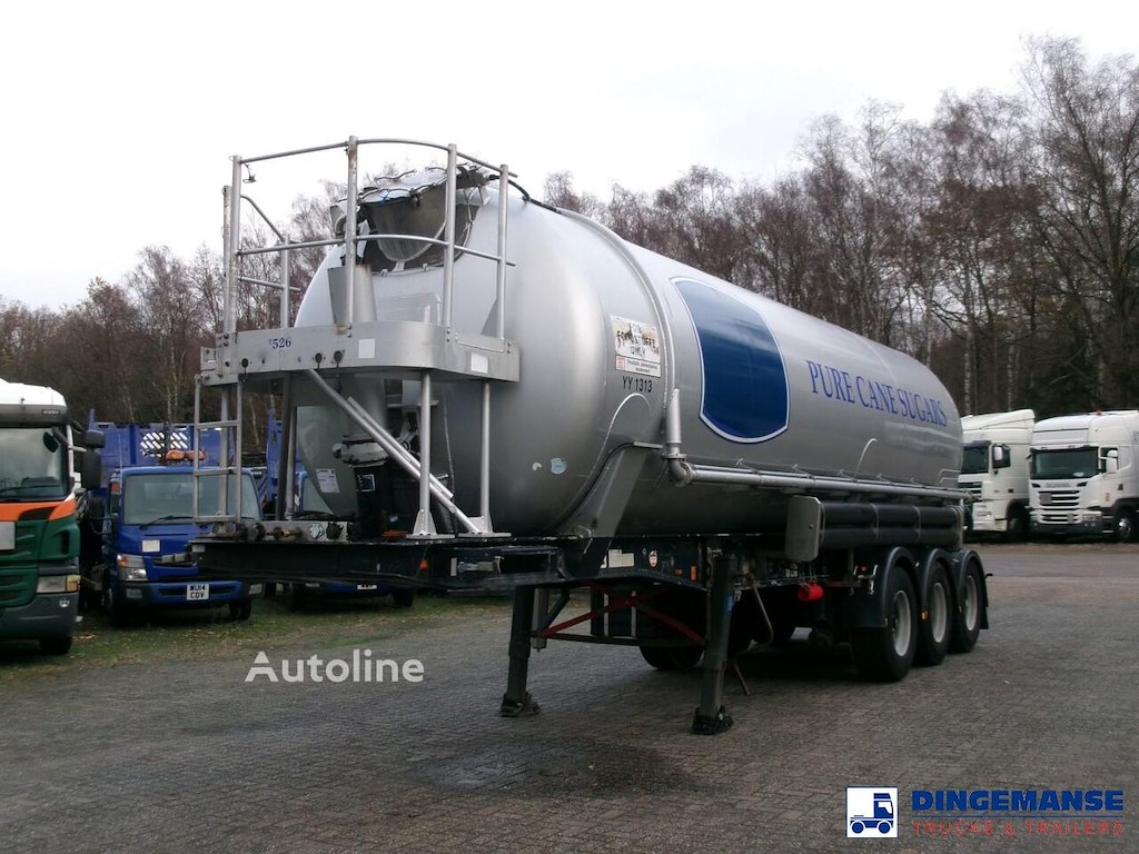 Feldbinder Powder tank alu 38 m3 (tipping) cisterna silos