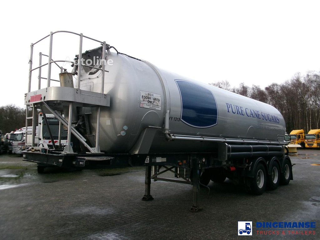 Feldbinder Powder tank alu 38 m3 (tipping) cisterna silos