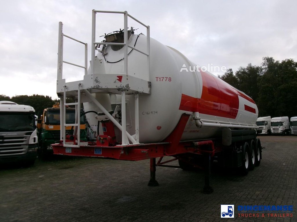 Feldbinder Powder tank alu 41 m3 (tipping) cisterna silos