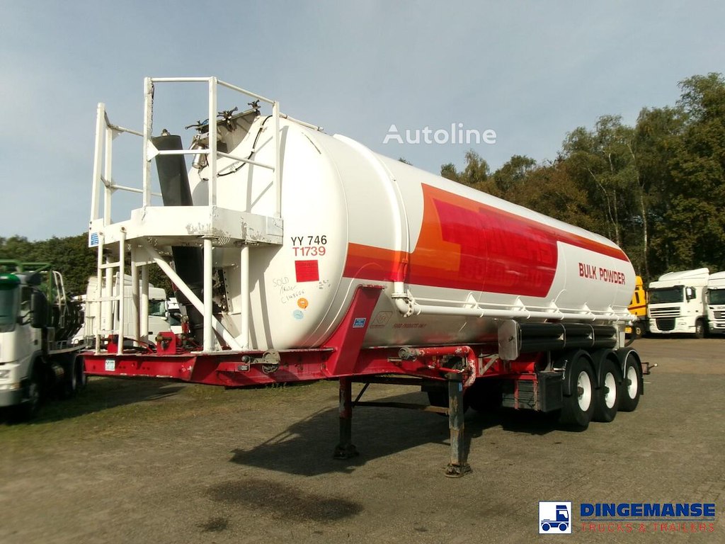 Feldbinder Powder tank alu 41 m3 (tipping) cisterna silos
