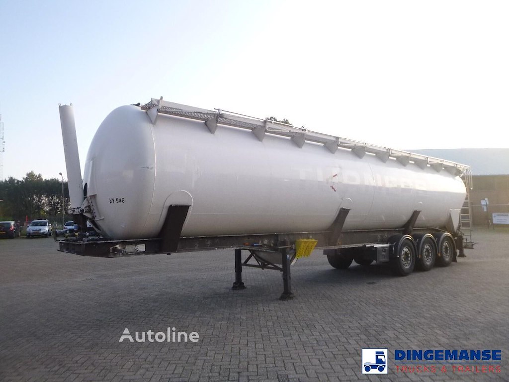 Feldbinder Powder tank alu 65 m3 (tipping) cisterna silos