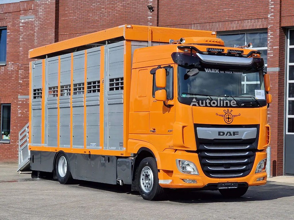 DAF XF 530 4x2 - Livestock Menke 2 deck water & ventilation kamion za prevoz stoke