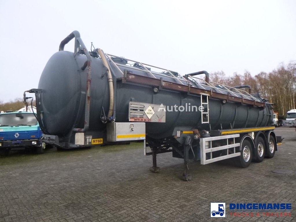 Whale Vacuum tank inox 30 m3 / 1 comp + pump poluprikolica autofekalca