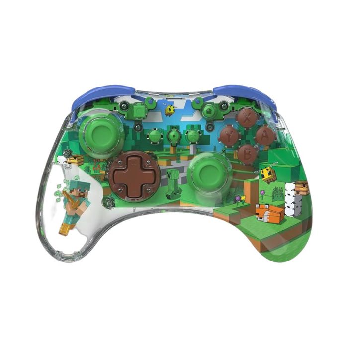 Gamepad PDP Realmz Wireless Minecraft Forest Switch Green