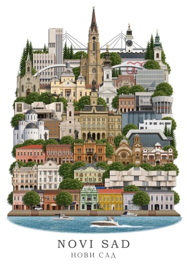 Novi Sad ilustracija