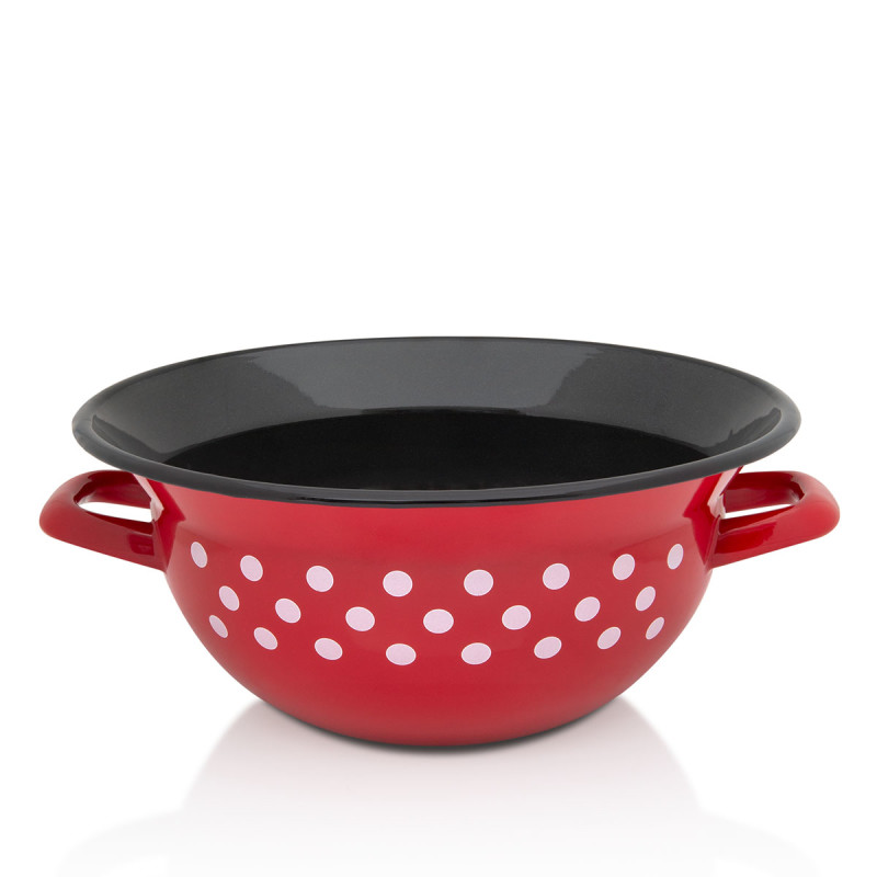 Metalac vangla BELE TUFNE NA CRVENOM 28cm/5lit