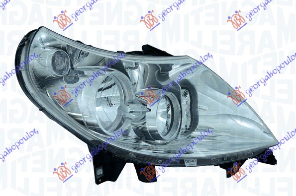 FAR ELEKTRICNI (H7/H1) SA LED DNEVNIM SVETLOM 2012- (MARELLI) Desna str. CITROEN JUMPER (2006-2014) (OEM: 1606926880)