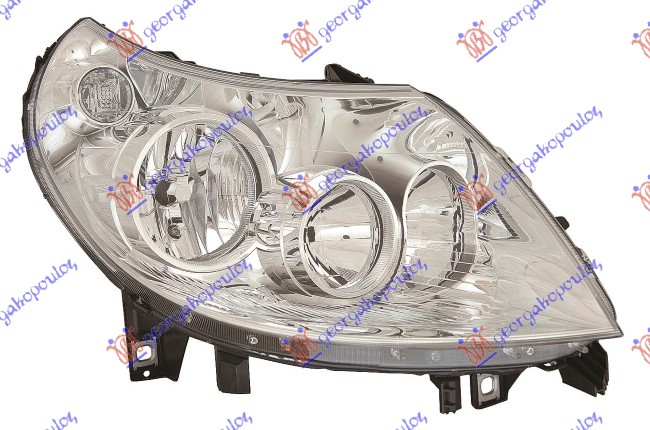 FAR ELEKTRICNI (H7/H1) SA LED DNEVNIM SVETLOM 2012- (MARELLI) Desna str. FIAT DUCATO (2006-2014) (OEM: 1606926880)