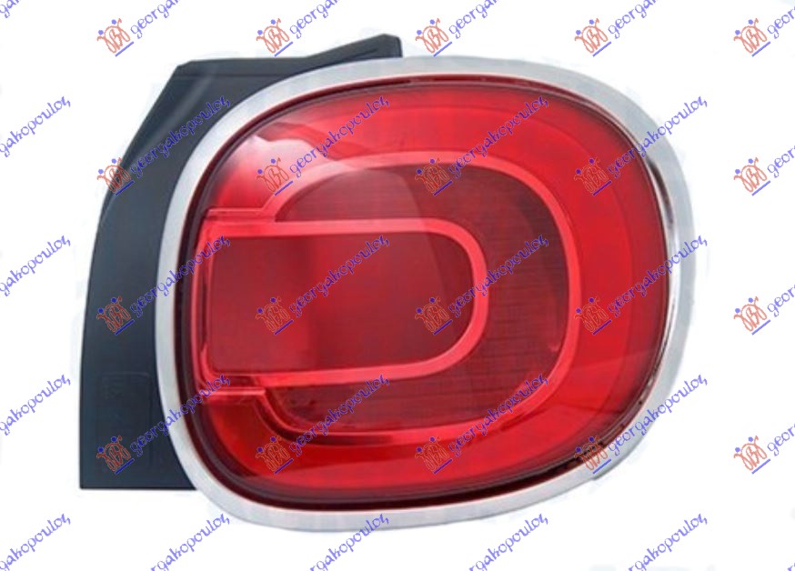STOP LAMPA (TREKKING) (DEPO) Desna str. FIAT 500 L (2012-2017) (OEM: 51945058)