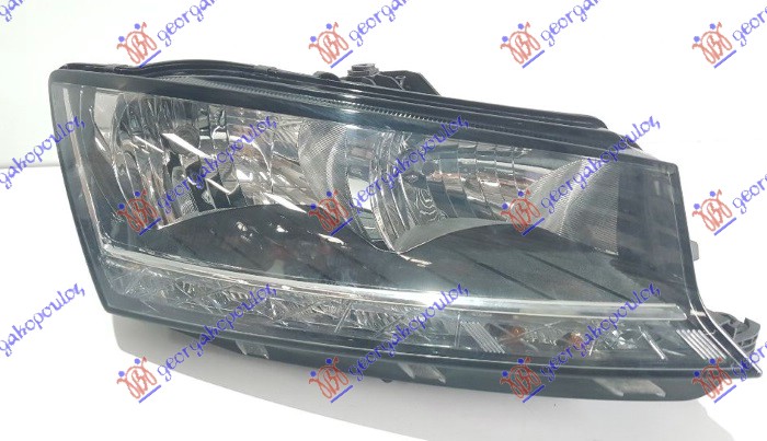 FAR (H7/H7) SA LED DNEVNIM SVETLOM (TYC) Desna str. SKODA FABIA (2018-2021) (OEM: 6V1941016D)