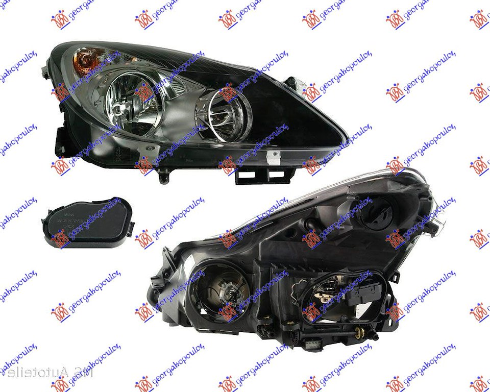 FAR CRNI (SPORT-OPC) -2011 (VALEO) Desna str. OPEL CORSA D (2006-2015) (OEM: 93189362)