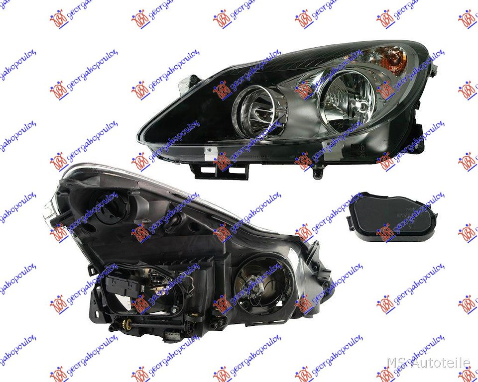 FAR CRNI (SPORT-OPC) -2011 (VALEO) Leva str. OPEL CORSA D (2006-2015) (OEM: 93189361)