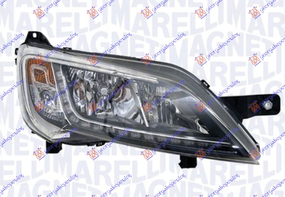 FAR ELEKTRICNI SA LED DNEVNIM SVETLOM (MARELLI) Desna str. PEUGEOT e BOXER (2020-) (OEM: 1374293080, 1612041080)