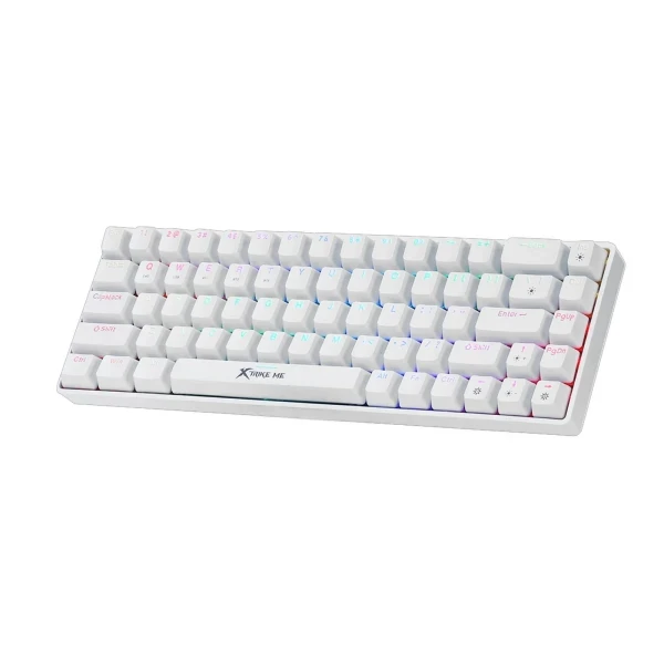 Mehanička bežična tastatura XTRIKEME GK994W ARGB WHITE