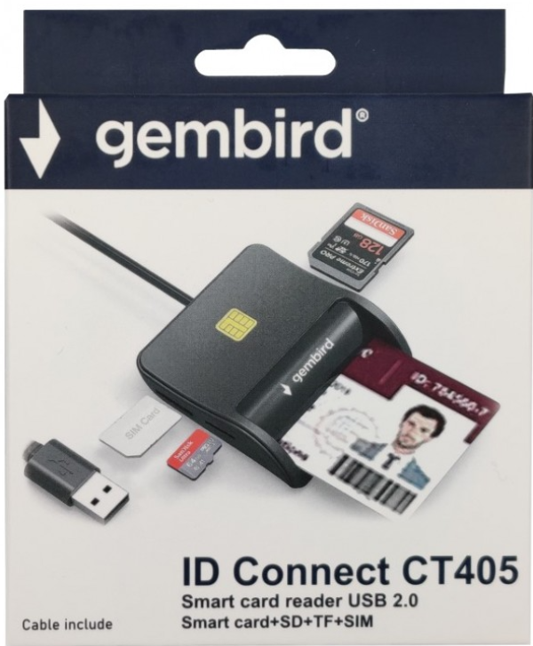 Gembird USB Smart Card Reader Gembird CRDR-CT405