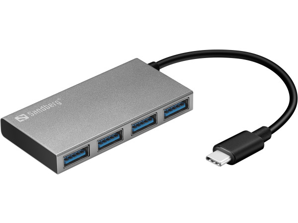 Sandberg USB HUB 4 port Sandberg Pocket USB C - USB 3.0 136-20