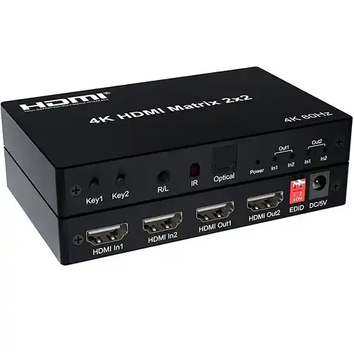 Kettz HDMI swich 4K Matrix 2x2 Kettz HM-K252 60Hz