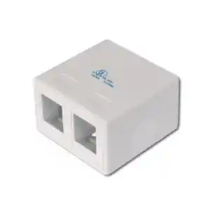 DIGITUS Modul nazidne utičnice prazne 2xRJ45 AT-AG-302A-WH