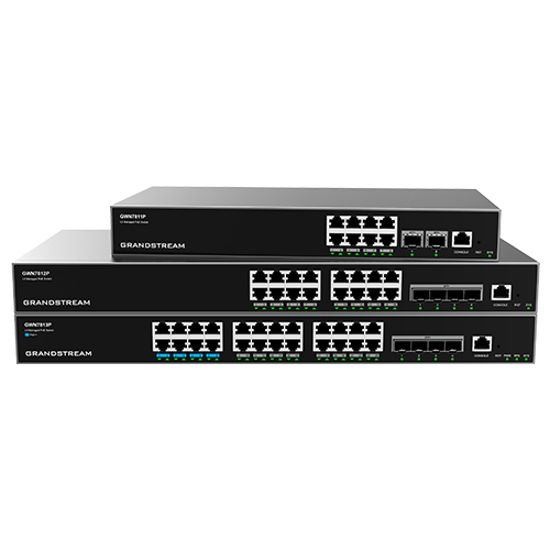Grandstream 10/100/1000 16 PoE port Svič Grandstream GWN7812P L3 PoE upravljivi/1U/16xGE PoE+ (240W)+4x10G SFP+
