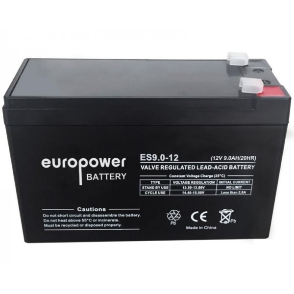 EuroPower UPS Battery Europower ES12-9 12V 9Ah