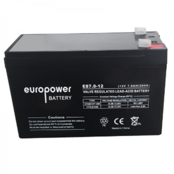 EuroPower UPS Battery Europower ES12-7 12V 7Ah