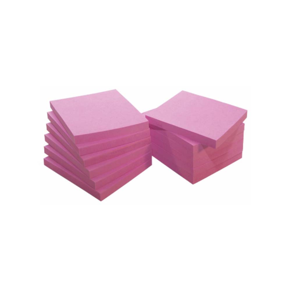 Fornax Samolepljivi listići Fornax NEON 80 lis, 75x75 roze 421621