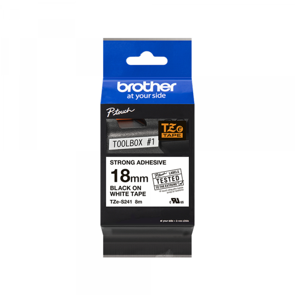 Brother TZeS-241 crna na belo 18mm
