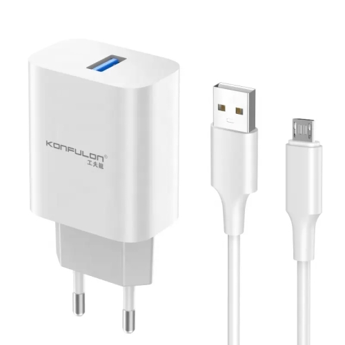 KONFULON C87 kućni punjač usb+mikro Px22 brzi 5V/3A