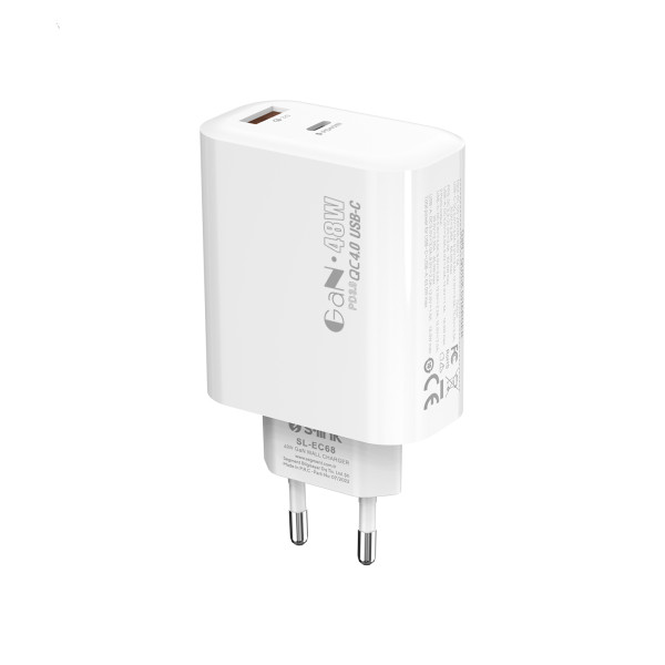 S-link Strujni adapter S-link SL-EC68 45W PD30W/QC 18W USB-A/USB-C Brzo punjenje