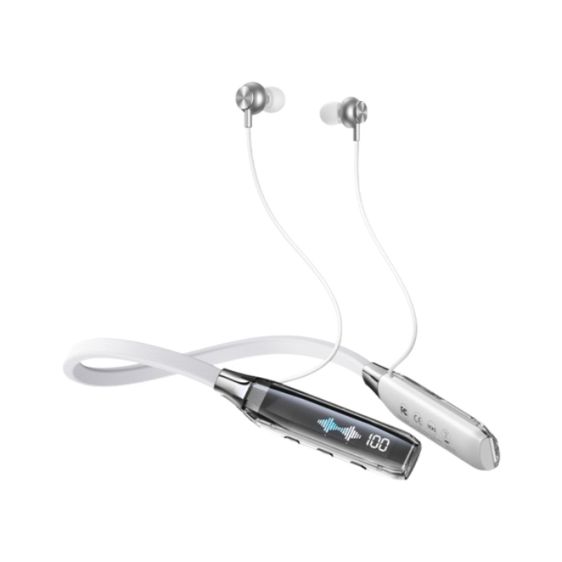 REMAX RB- S20 White Transparent Wireless Neckband Sports Earphone