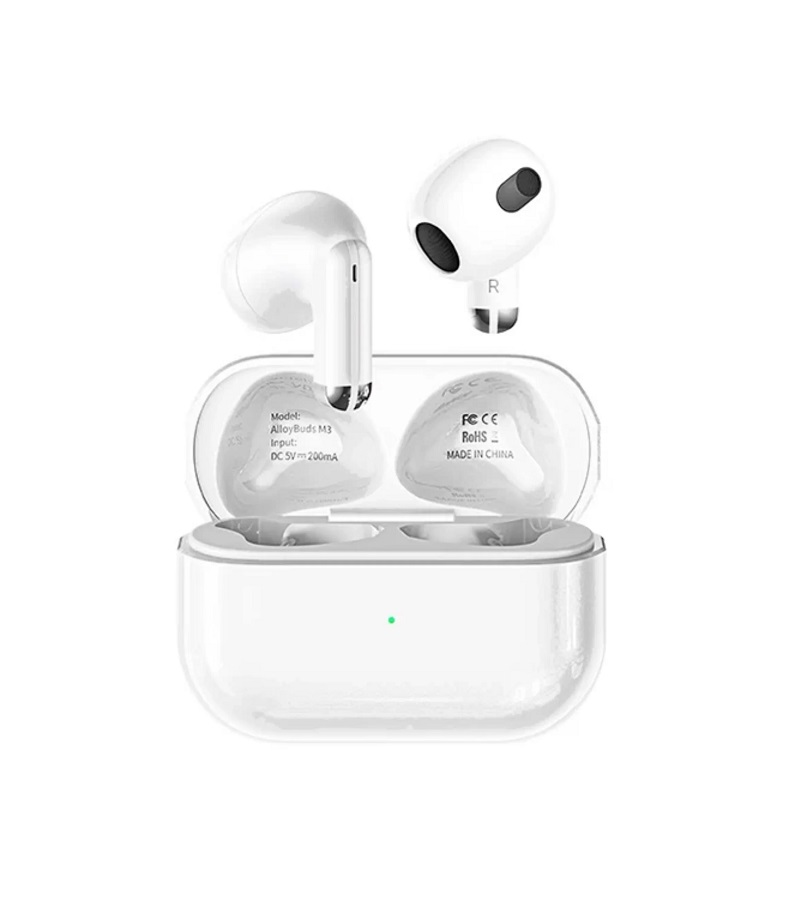 REMAX M3 White Zinc Alloy True Wireless Stereo Earbuds
