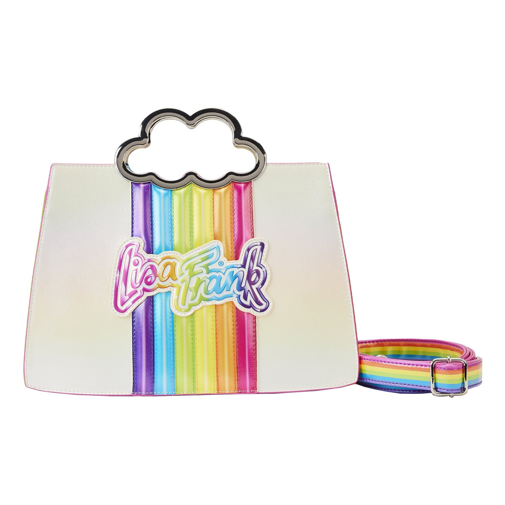 Loungefly Lisa Frank Rainbow Cloud Handle Chain Strapbody Bag