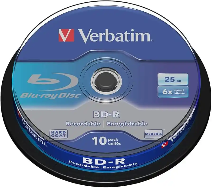 Verbatim Blue-Ray Verbatim 25GB 1/10 6x/zvono