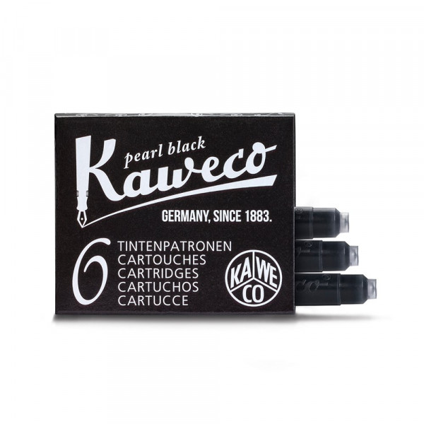Kaweco Patrone za naliv pero Kaweco 1/6 Pearl black