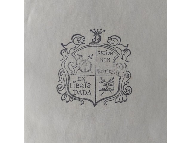 Tin Ujević: Skalpel kaosa   1938 Ex libris DADA