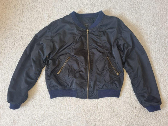 Bershka bomber crna jakna