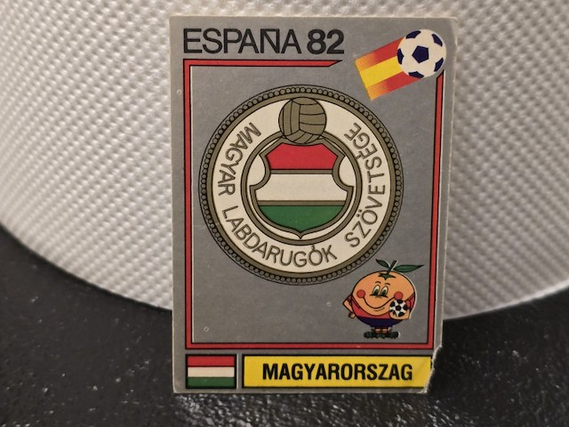 España 82 Panini broj 182 Mađarska Španija 82