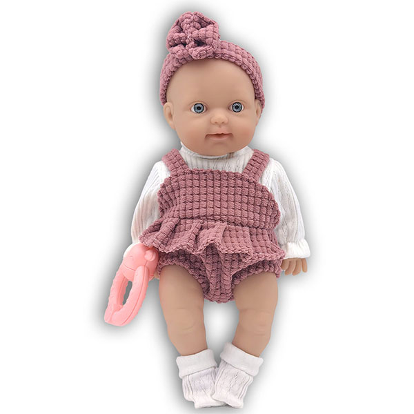 Lutka beba 25 cm sa roze trakom 1042304
