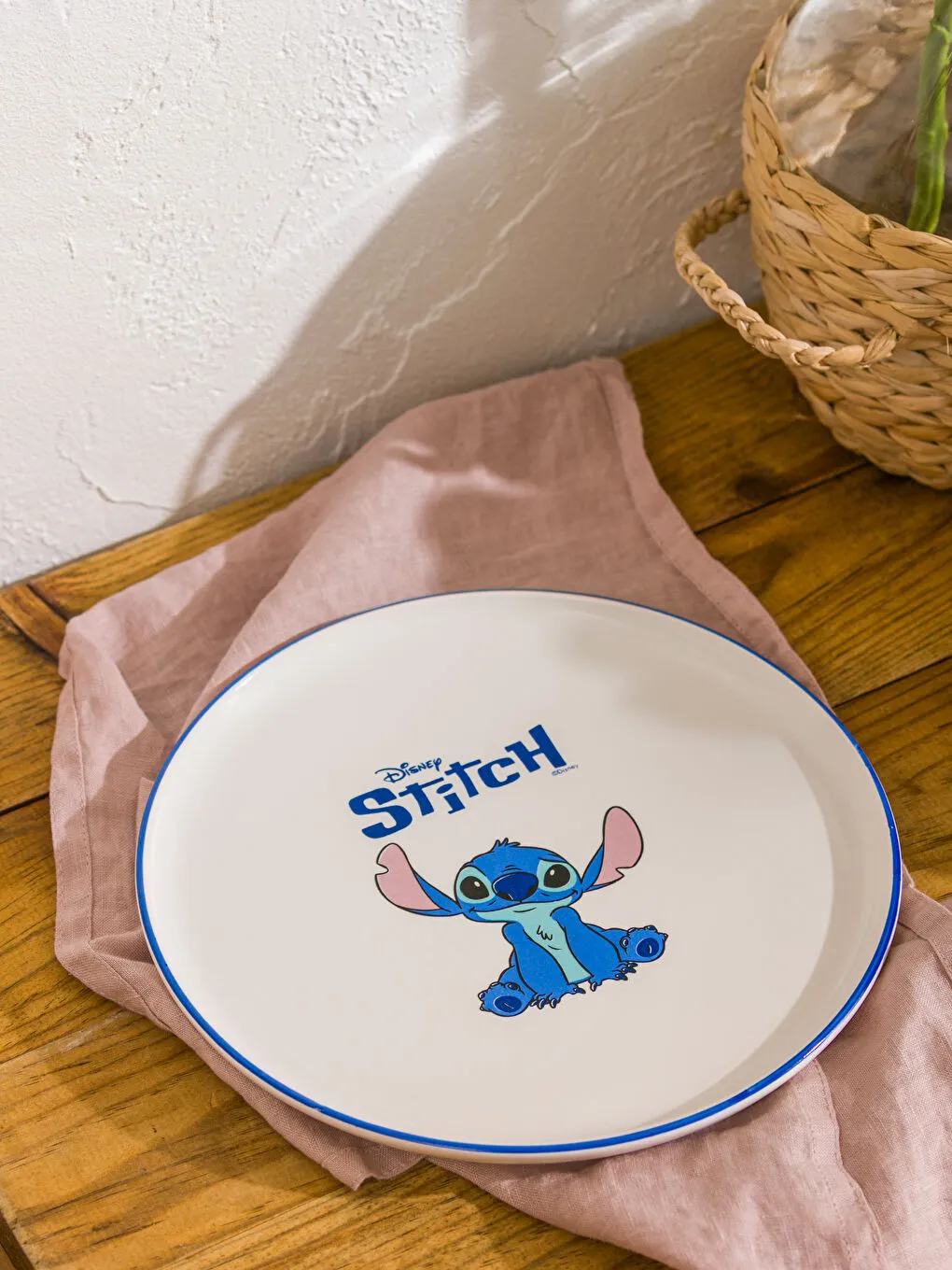 LCW HOME Lilo I Stič Štampani Keramički Tanjir Za Tortu 22 Cm