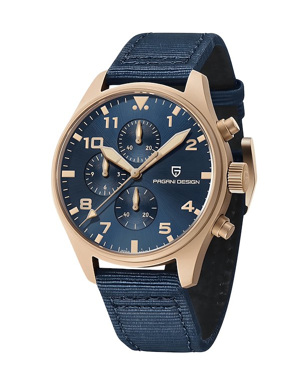 Muški Sat Pagani Design PD1703 - Pilot Chronograph Blue