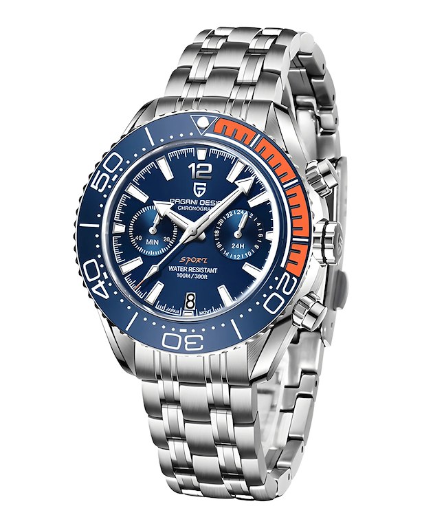 Muški Sat Pagani Design PD1711 Chronograph - Plava Boja
