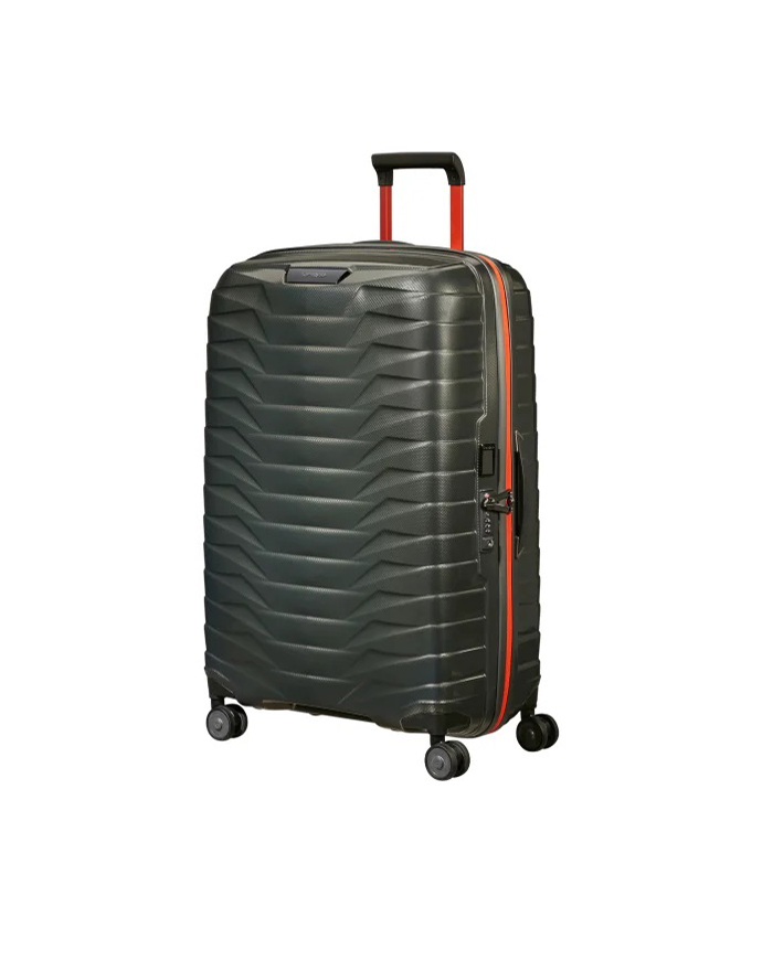 KOFER PROXIS-SPINNER 75/28 LTD GREEN/ORANGE TROLLEY Samsonite