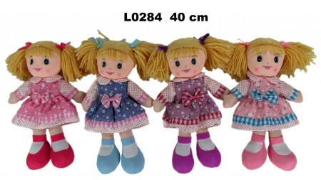 Lutka krpena 40cm 4 u asortimanu ( 156242 )