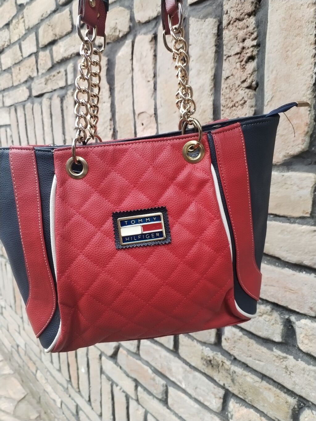 Torba za rame, Tommy Hilfiger, Materijal: Koža