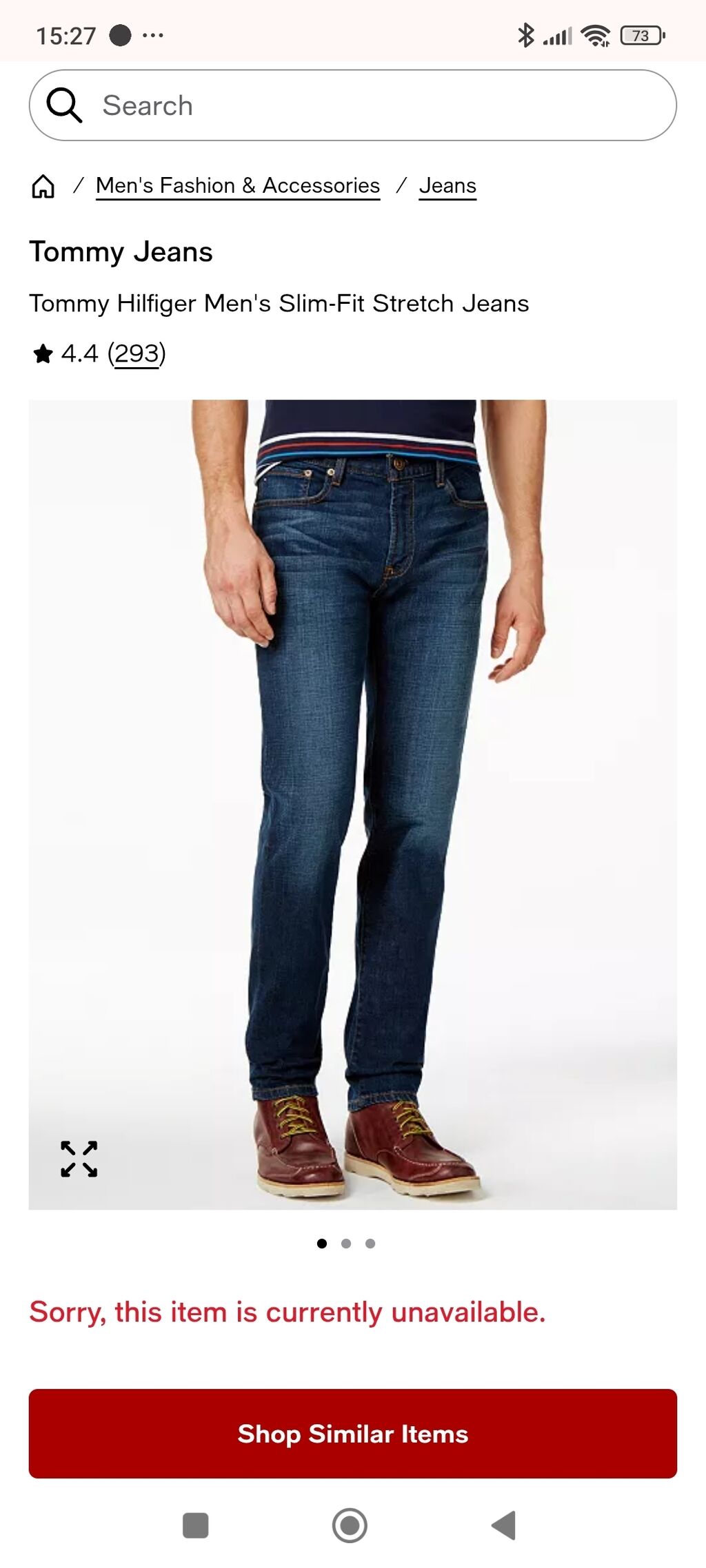 Tommy Hilfiger muške farmerke – slim fit/stretch model - Kroj