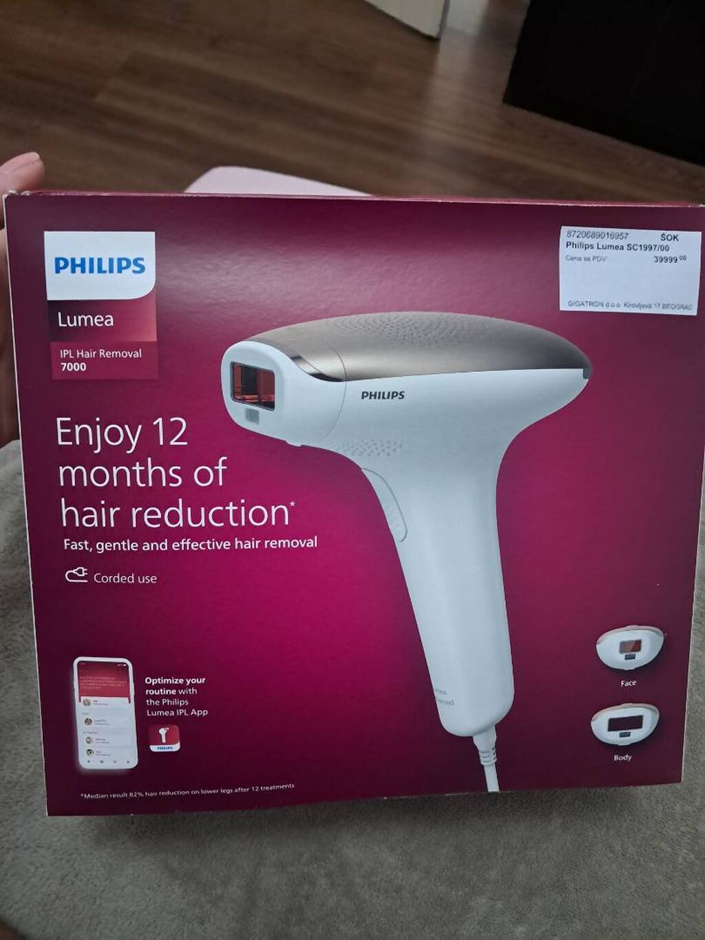 Philips lumea laser, kao nov, uradjena dva tretmana sa njim ali ne